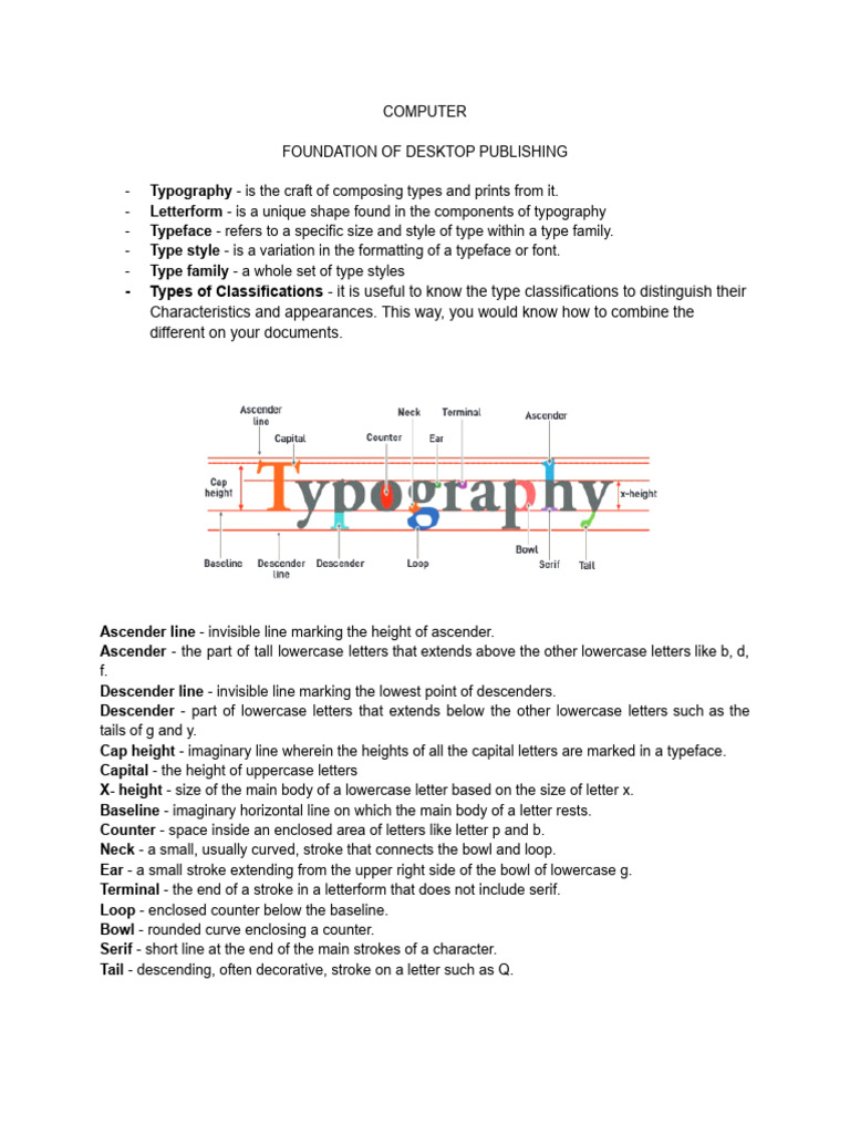 Basic Computer Knowledge | PDF | Typefaces | Letter Case