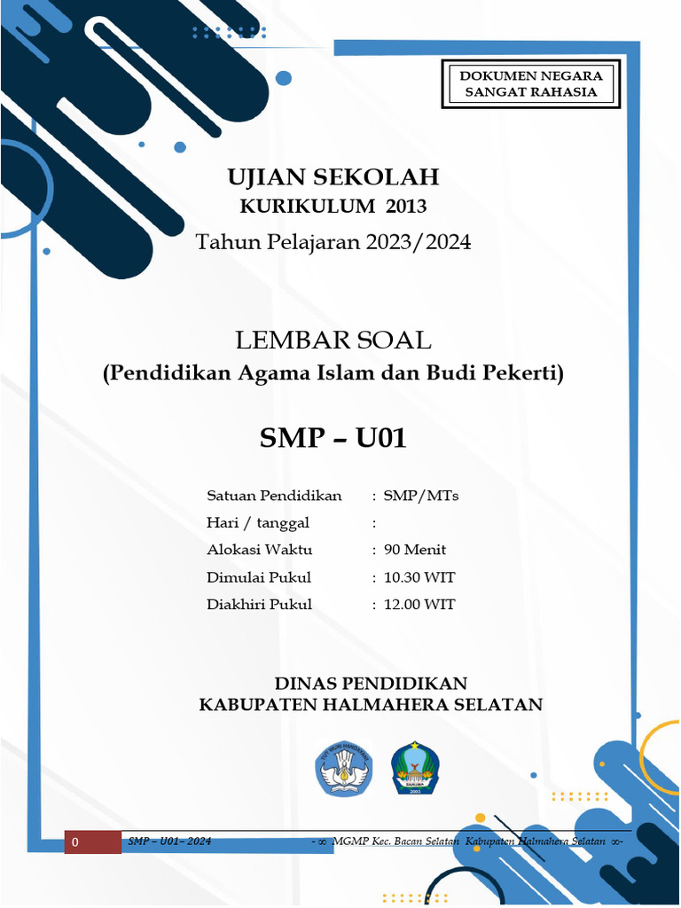 Master Soal Us Pai 2024 | PDF | Agama & Spiritualitas