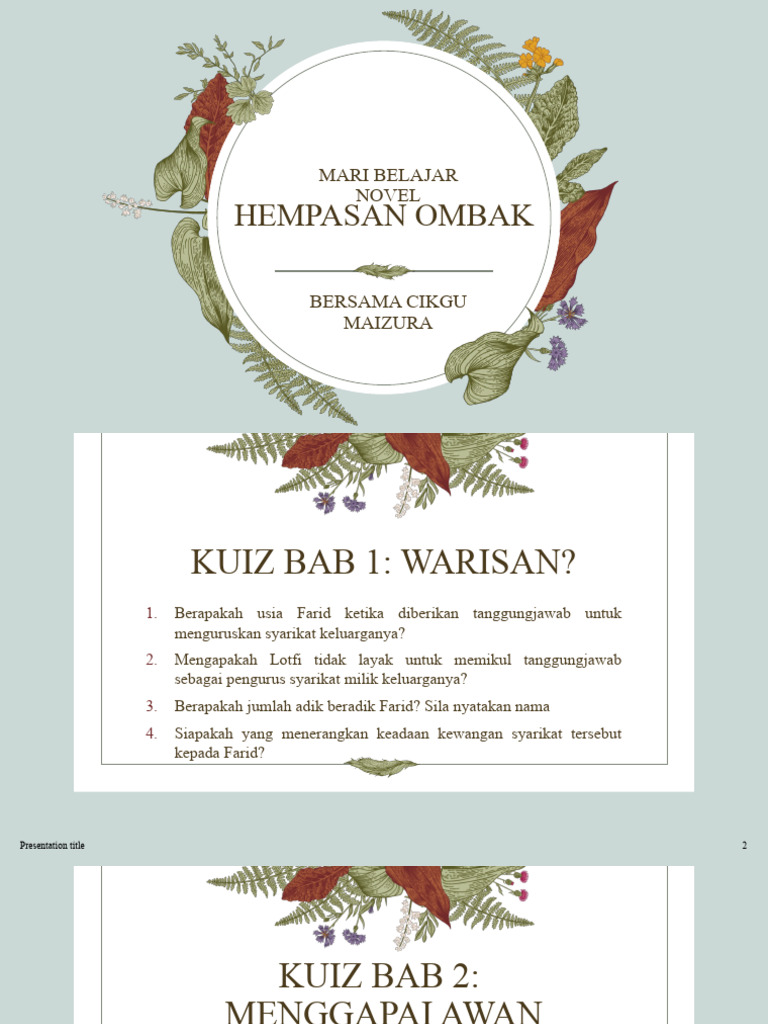 Kuiz Hempasan Ombak | PDF