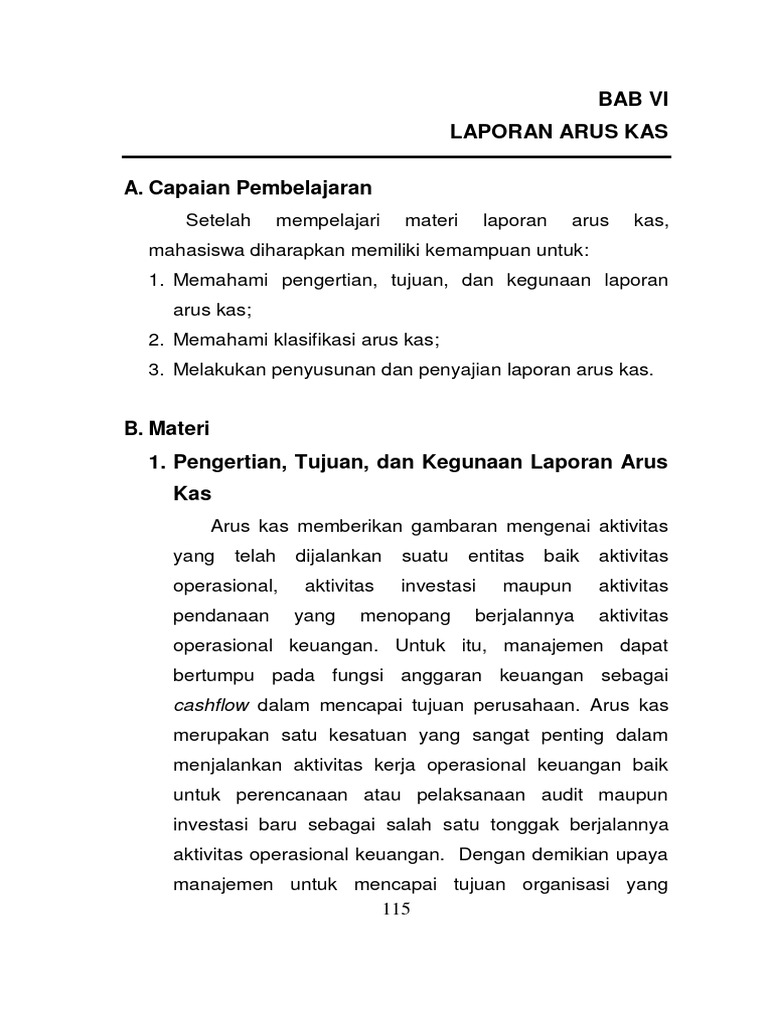 Pertemuan 6 - Laporan Arus Kas | PDF