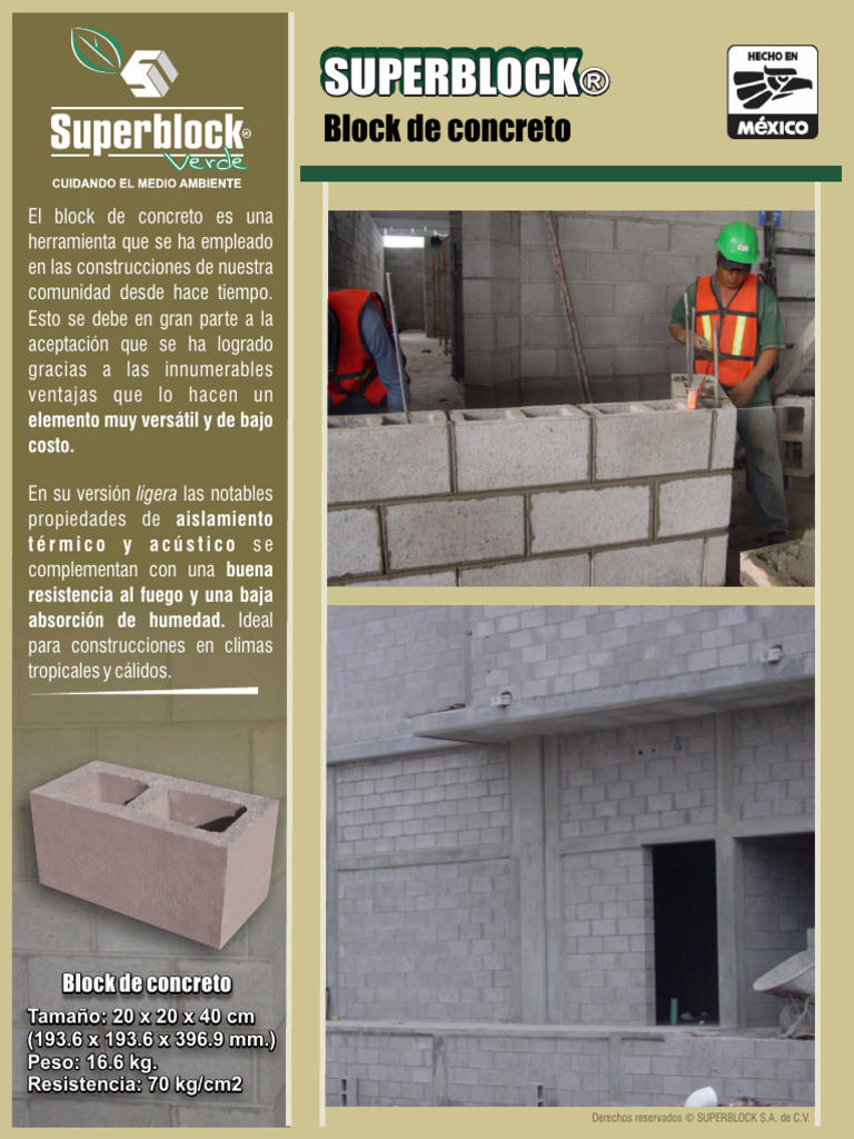 sb_block | PDF | Hormigón | Materiales