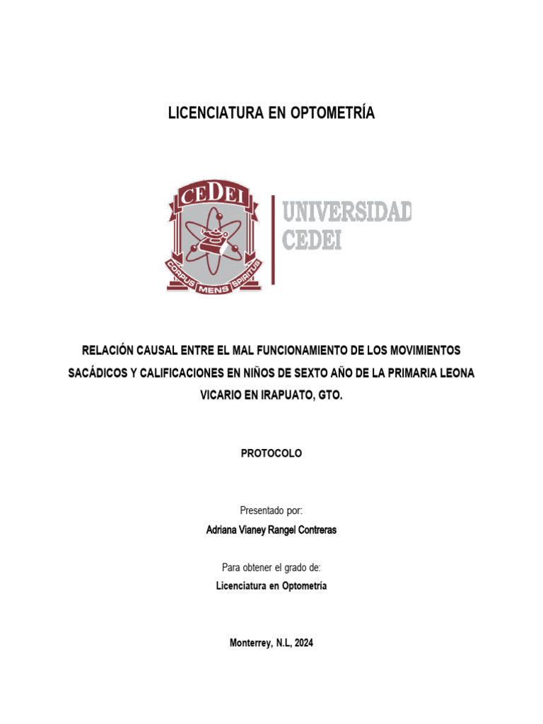 Modificación Vianey | PDF | Ojo | Percepción visual