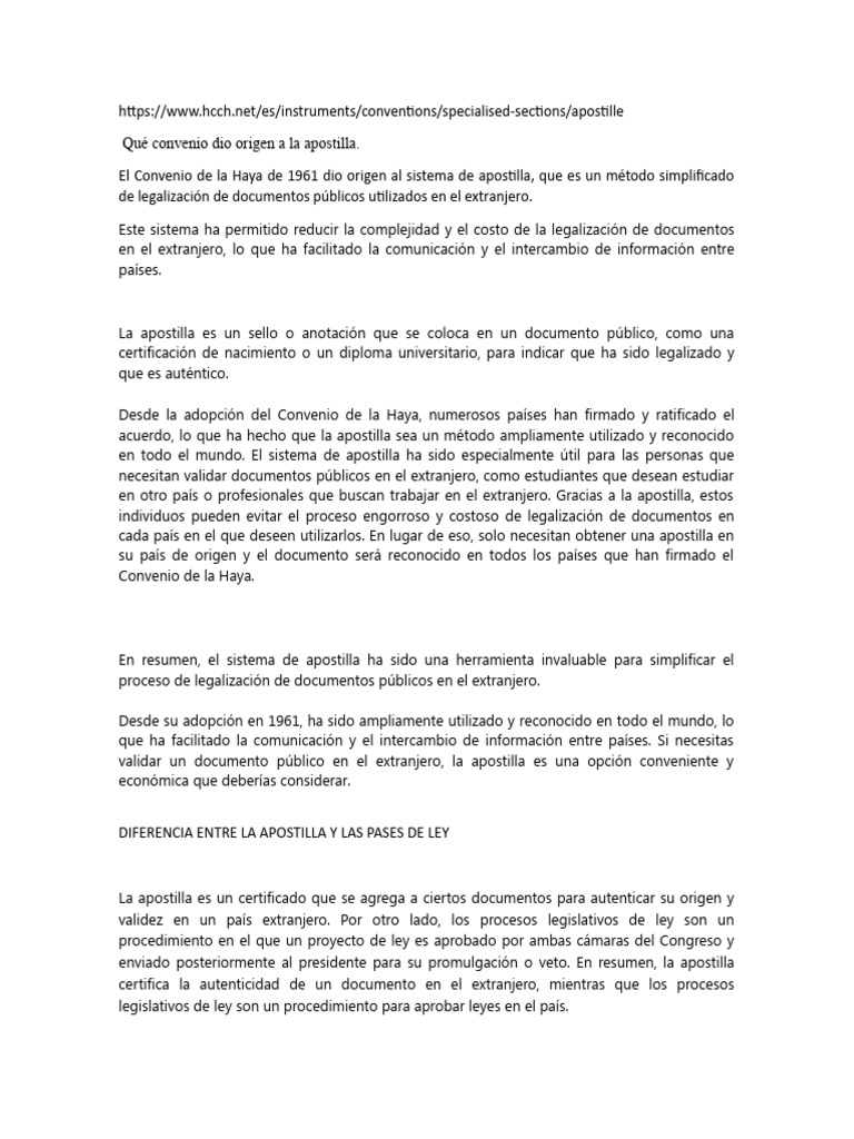 APOSTILLA | PDF | Gobierno