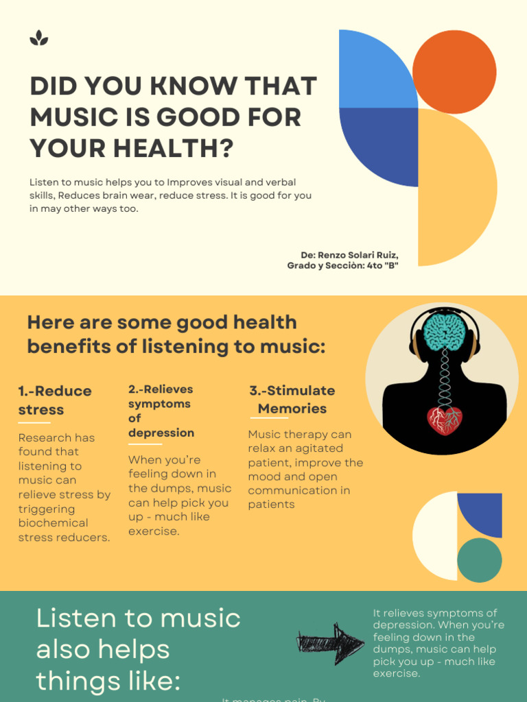 Did You Know That Music Is Good For Your Health | PDF