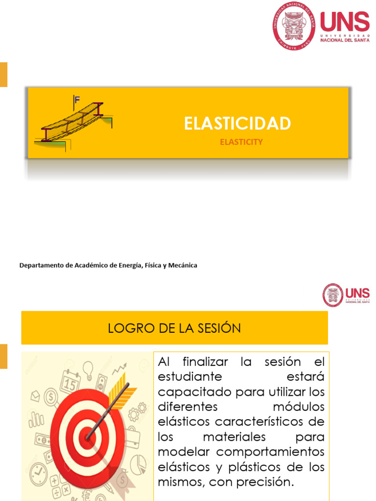 PRESENTACIÓN 1 - ELASTICIDAD - FÍSICA 2 - UNS | Descargar gratis PDF | Elasticidad (Física ...