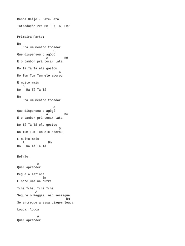 Bate Lata | PDF