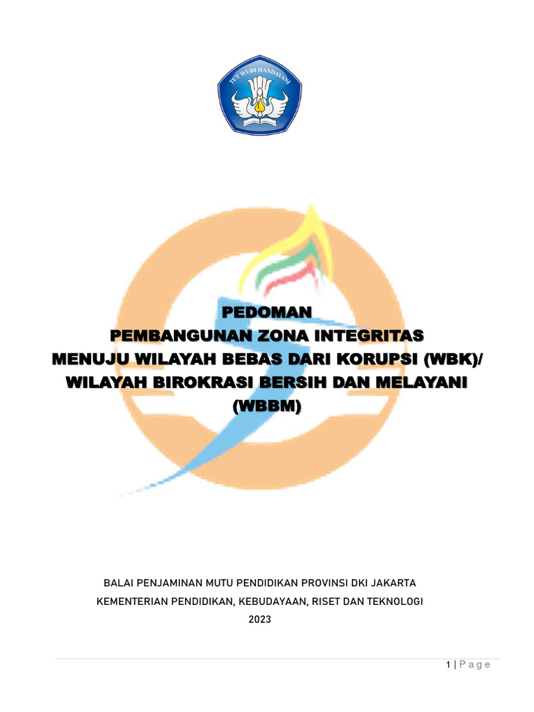 #1.2a Rev - Pedoman Pembangunan ZI WBK WBBM 2023 | PDF | Bisnis