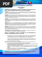 EO HAPAG For Barangays Sample | PDF | Food Security | Hunger