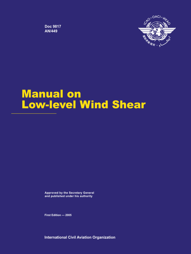 ICAO Doc 9817 Manual On Low-Level Wind Shear | PDF | Wound | Euclidean ...