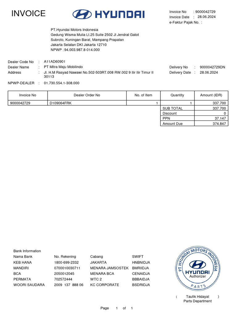 Invoice | PDF | Banking | Companies Of Asia