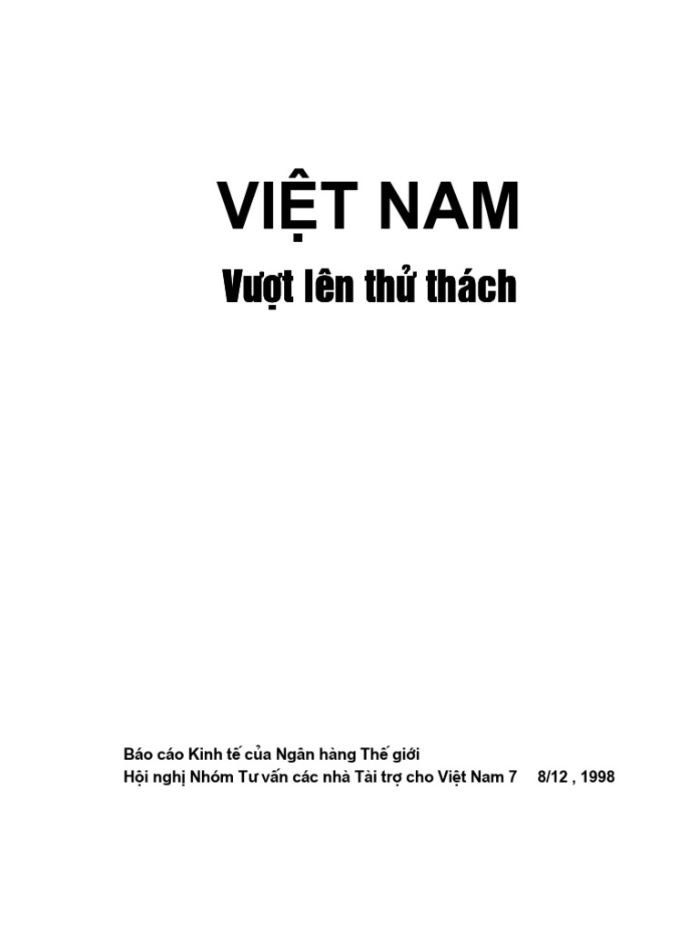 Vietnam Vuot Len Thu Thach | PDF