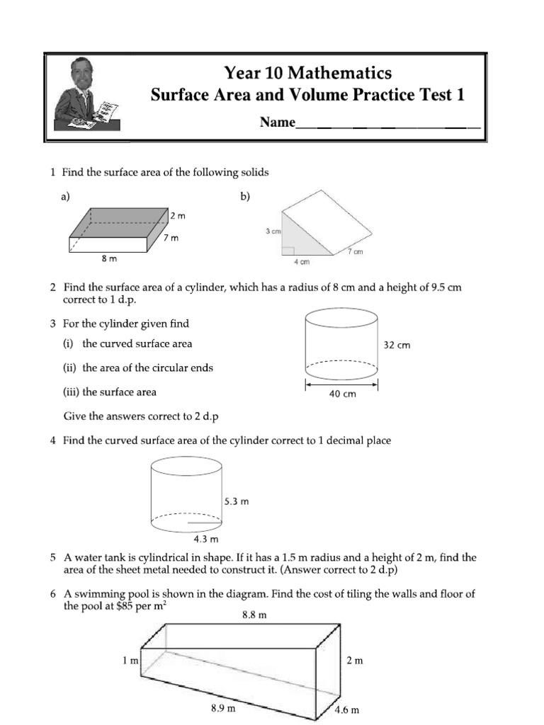 Surface Area and Volume | PDF