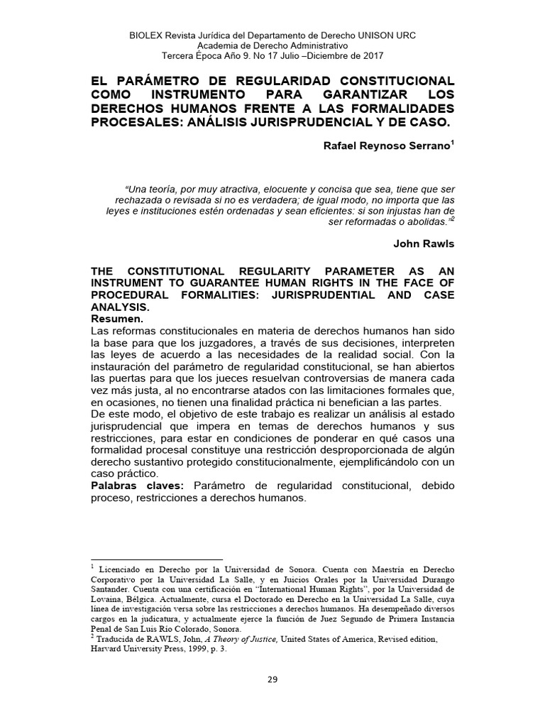 26-Texto Del Artículo-69-1-10-20190817 | PDF | Caso de ley | Debido al ...