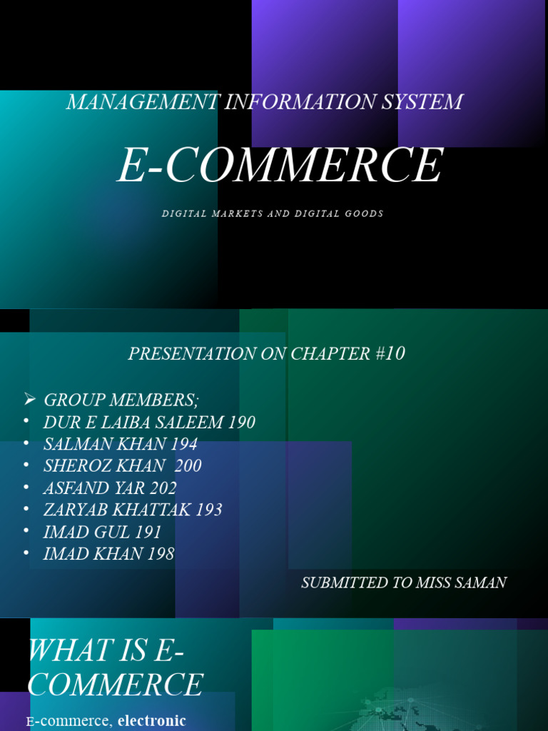 MIS Presentation Laiba | PDF | Social Networking Service | E Commerce