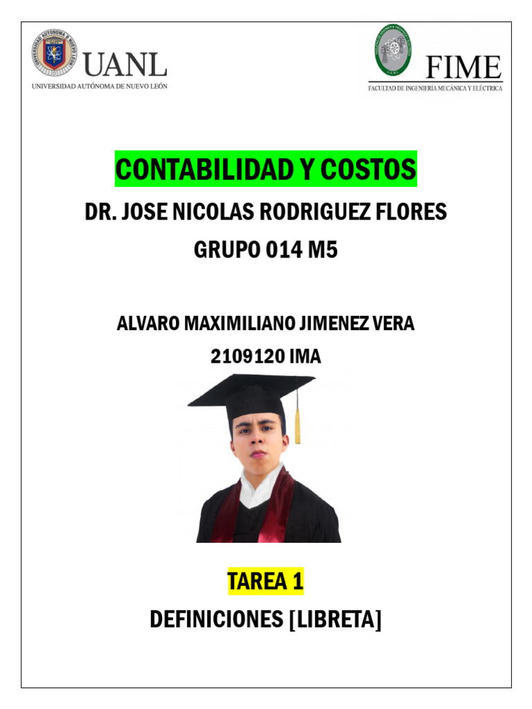 Contabilidad y Costos Libreta Fime | PDF