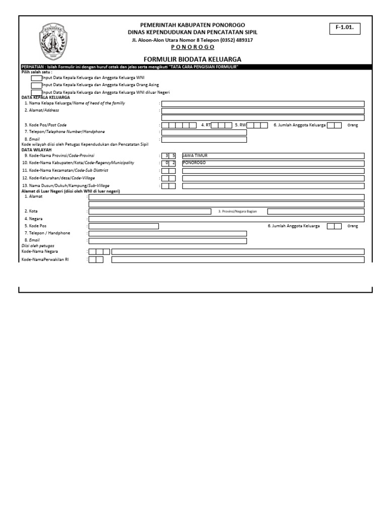 f-1.01 (Dafduk Baru) | PDF