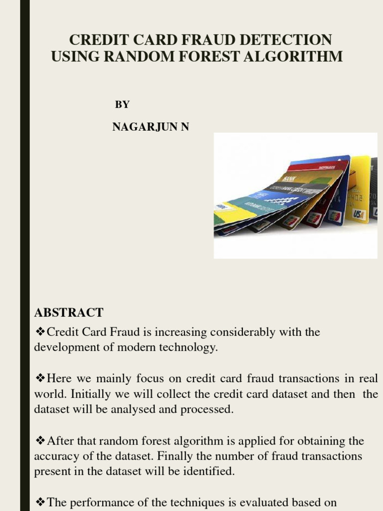 Presentation Credit Card | PDF | Machine Learning | Algorithms