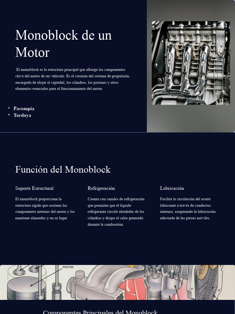 Monoblock 1 | PDF | Pistón | Motores