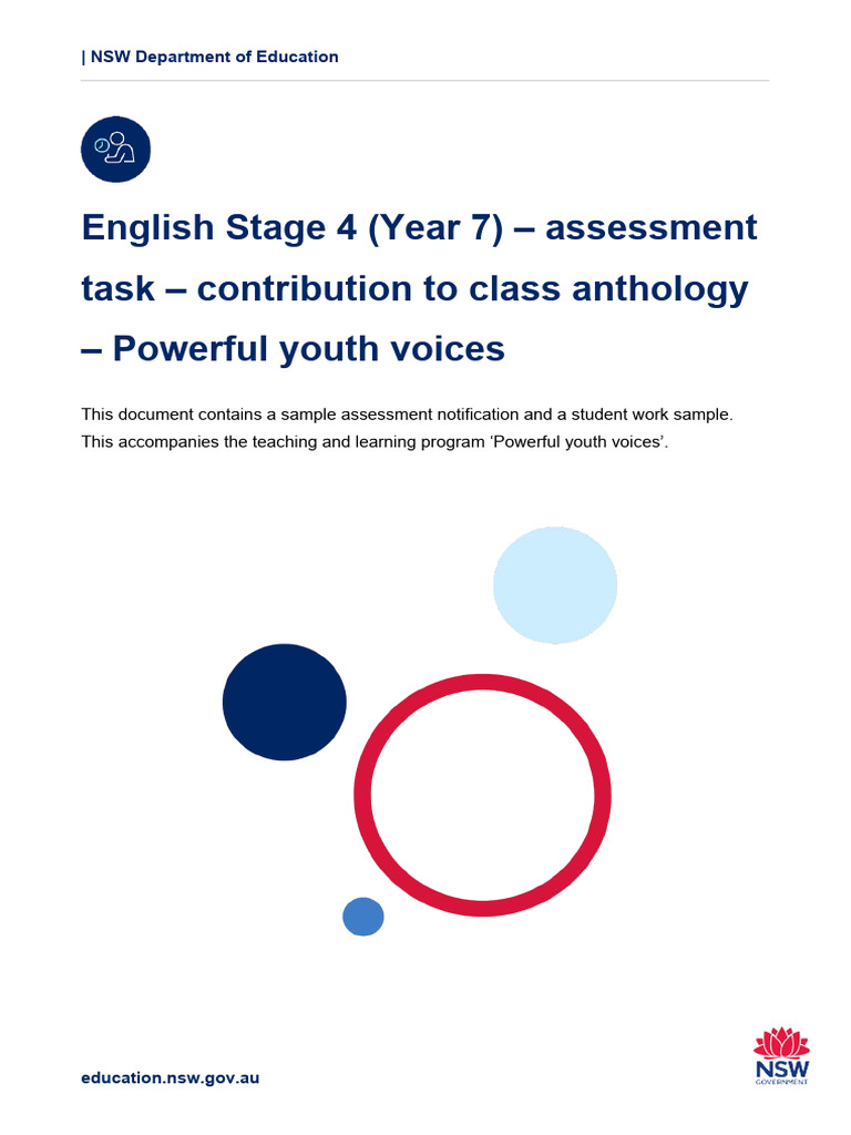 english-s4-year-7-term-1-assessment-sample | PDF | Rubric (Academic ...