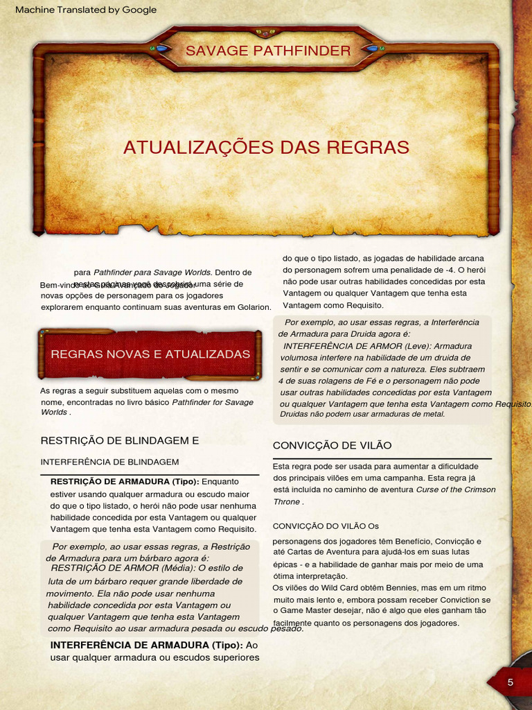 SWPF - Advanced - Players - Guide - Atualizaçao e Raças | PDF | Gatos ...