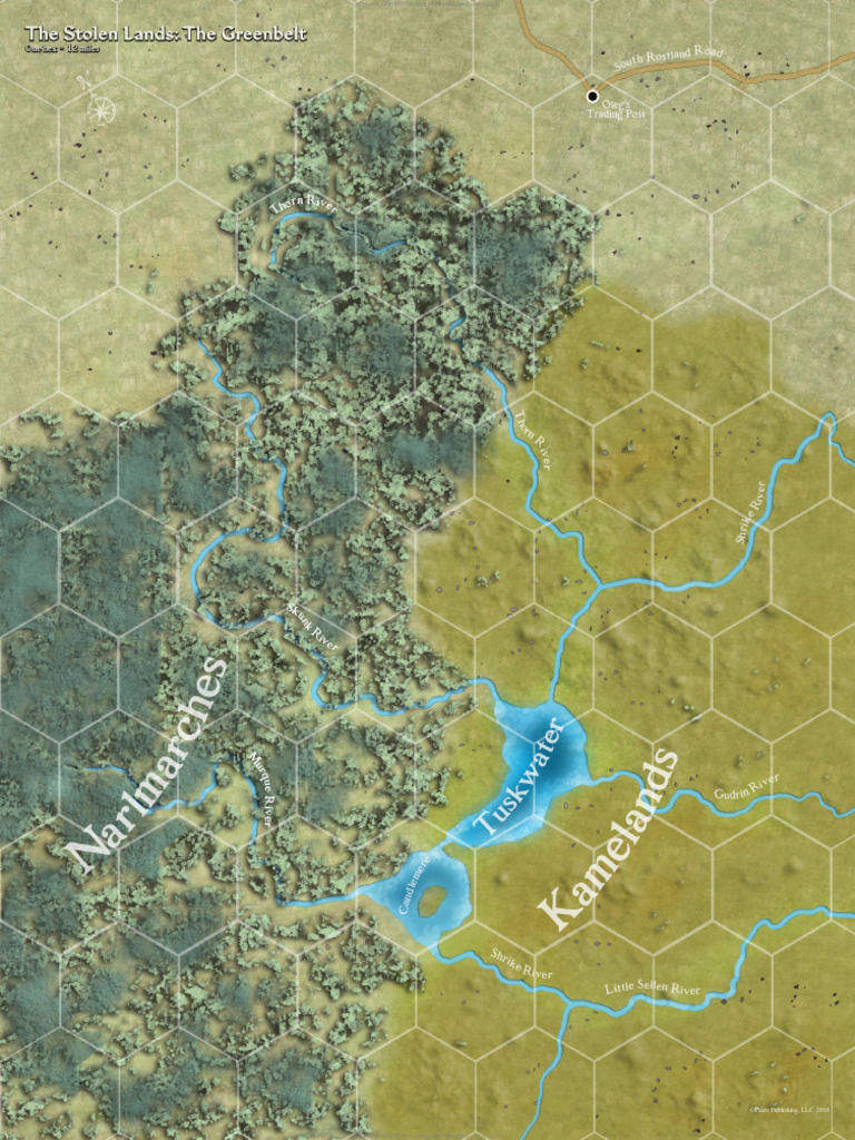 Pathfinder Kingmaker - Greenbelt Map | PDF | D20 System