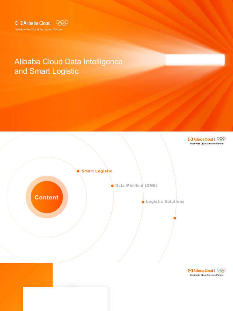 Alibaba Cloud Data Intelligence and Smart Logistic | PDF | Logistics ...