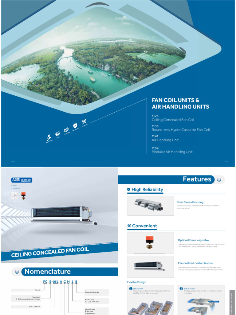 Catalogue FCU - AQUA | PDF | Equipment | Building Automation