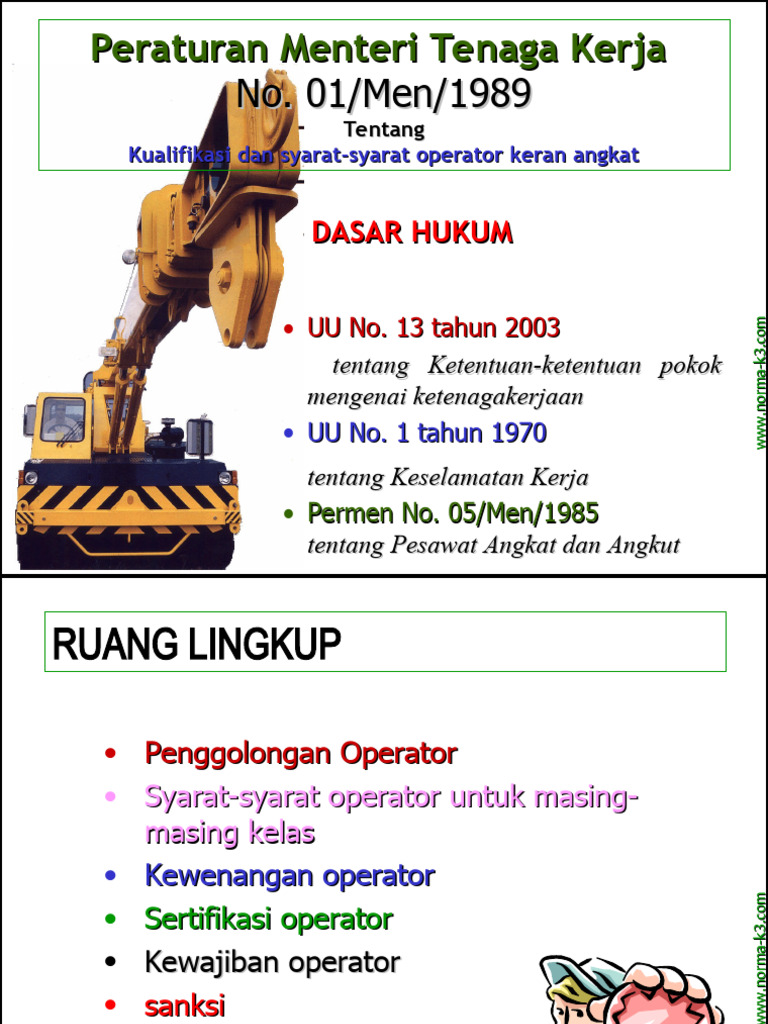 Operator Angkat & Angkut | PDF