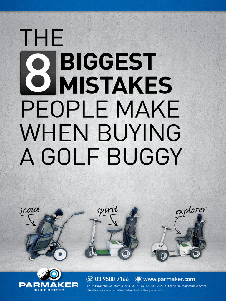 Parmaker Golf Buggies: Quality & Service | PDF
