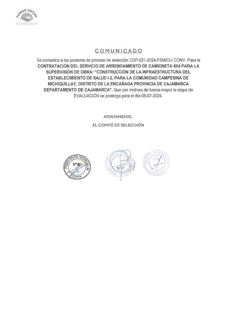 Comunicado | PDF