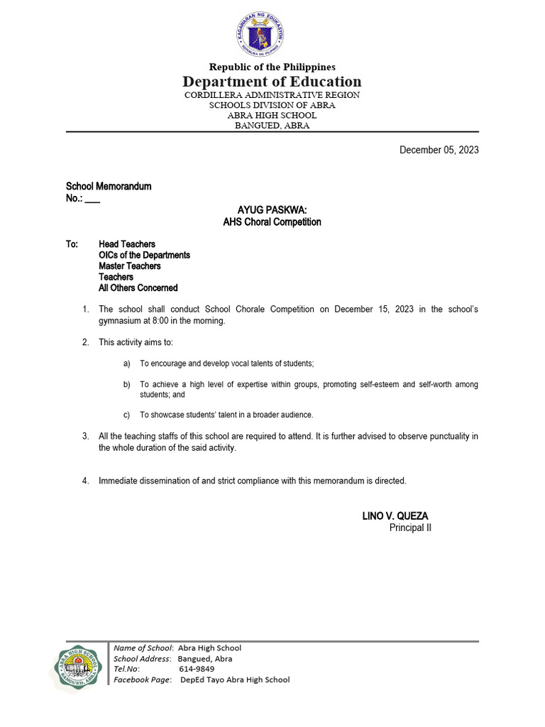 Memo Ad | PDF