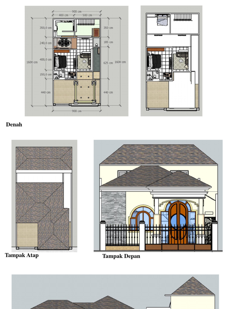 DENAH DAN RAB RUMAH | PDF