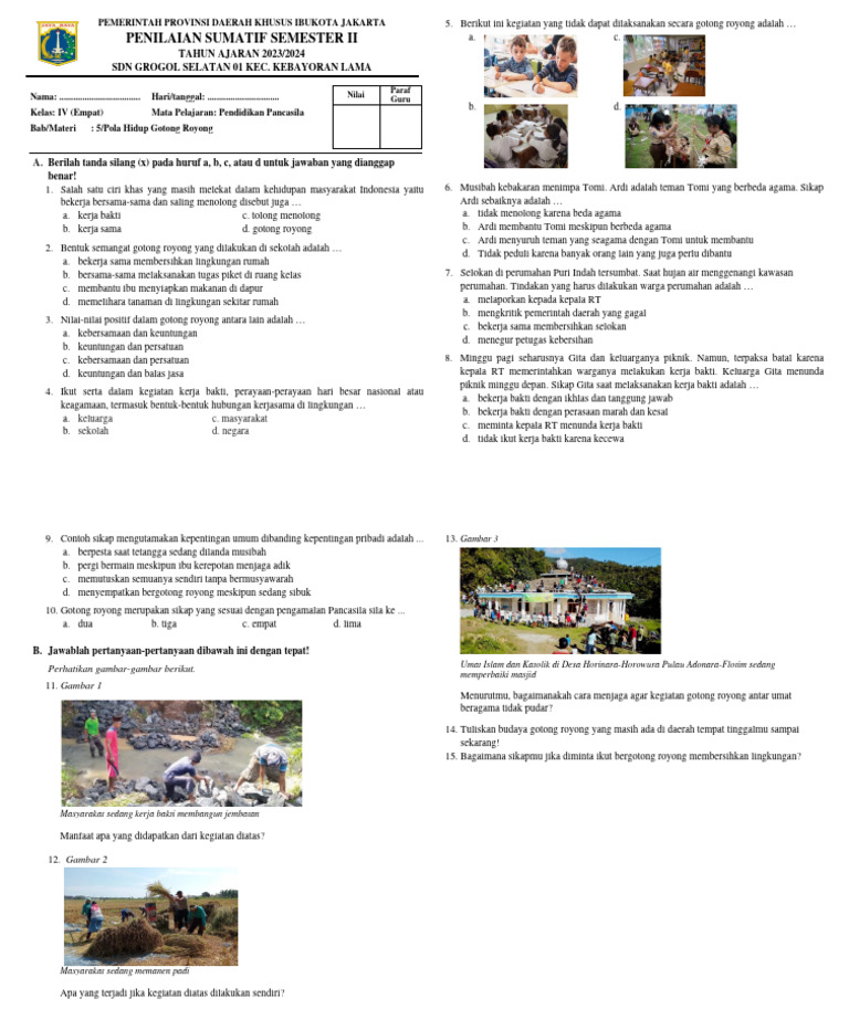 sumatif 3 PEND PANCASILA smt 2 | PDF