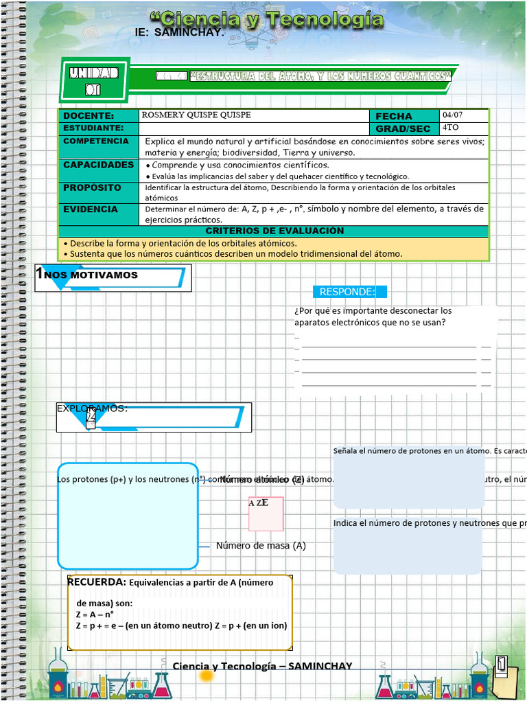 D3º Act 4-Cyt-U1 | PDF | Ion | Átomos