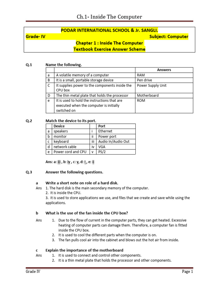 1718708146065.TB Exercise | PDF | Random Access Memory | Computer Data Storage