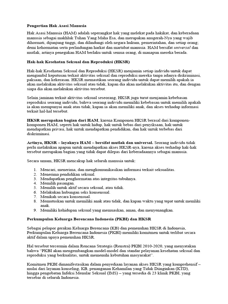 Pengertian Hak Asasi Manusia | PDF