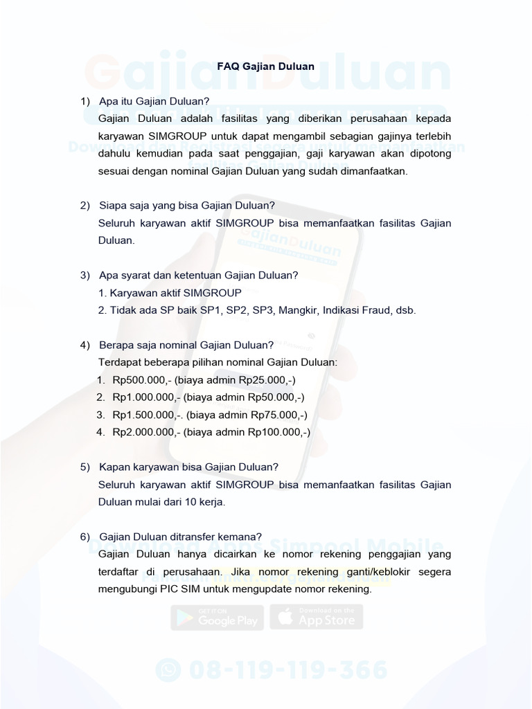 Faq Gajian Duluan | PDF