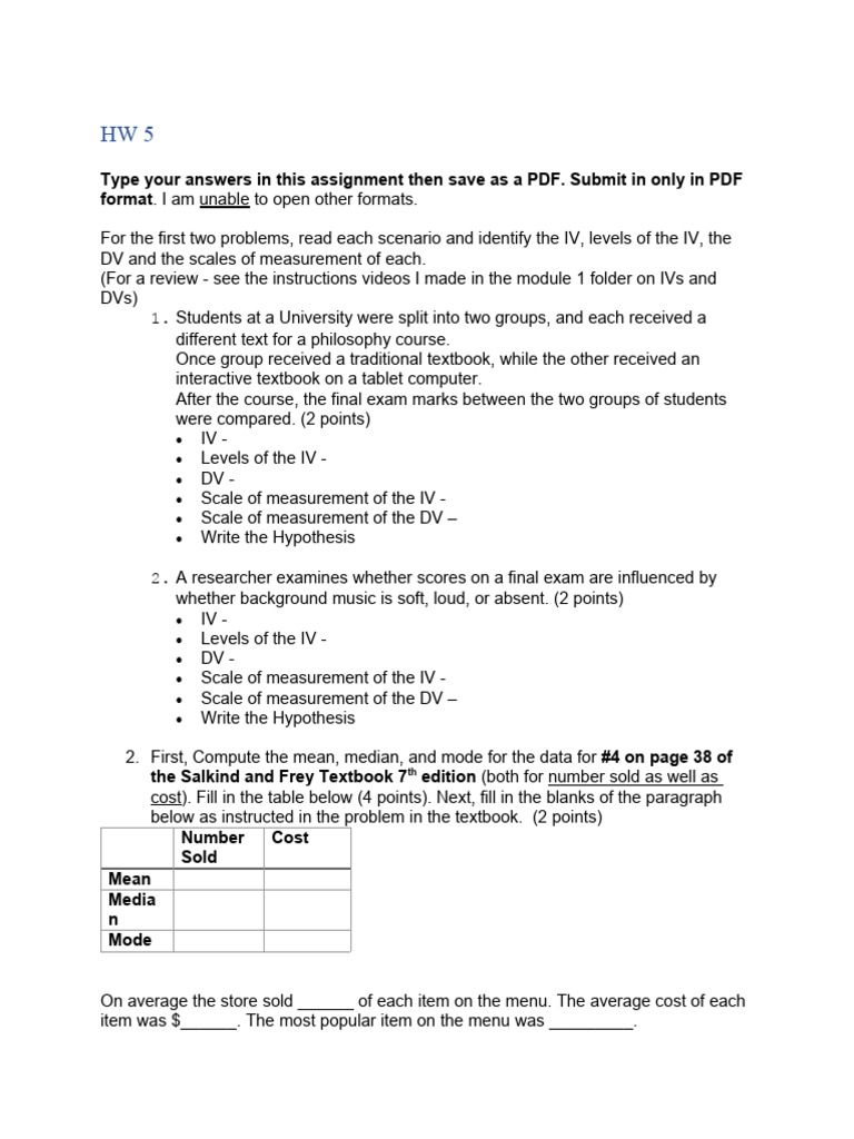 Psy 212 HW 5 | PDF | Career & Growth | Teaching Methods & Materials