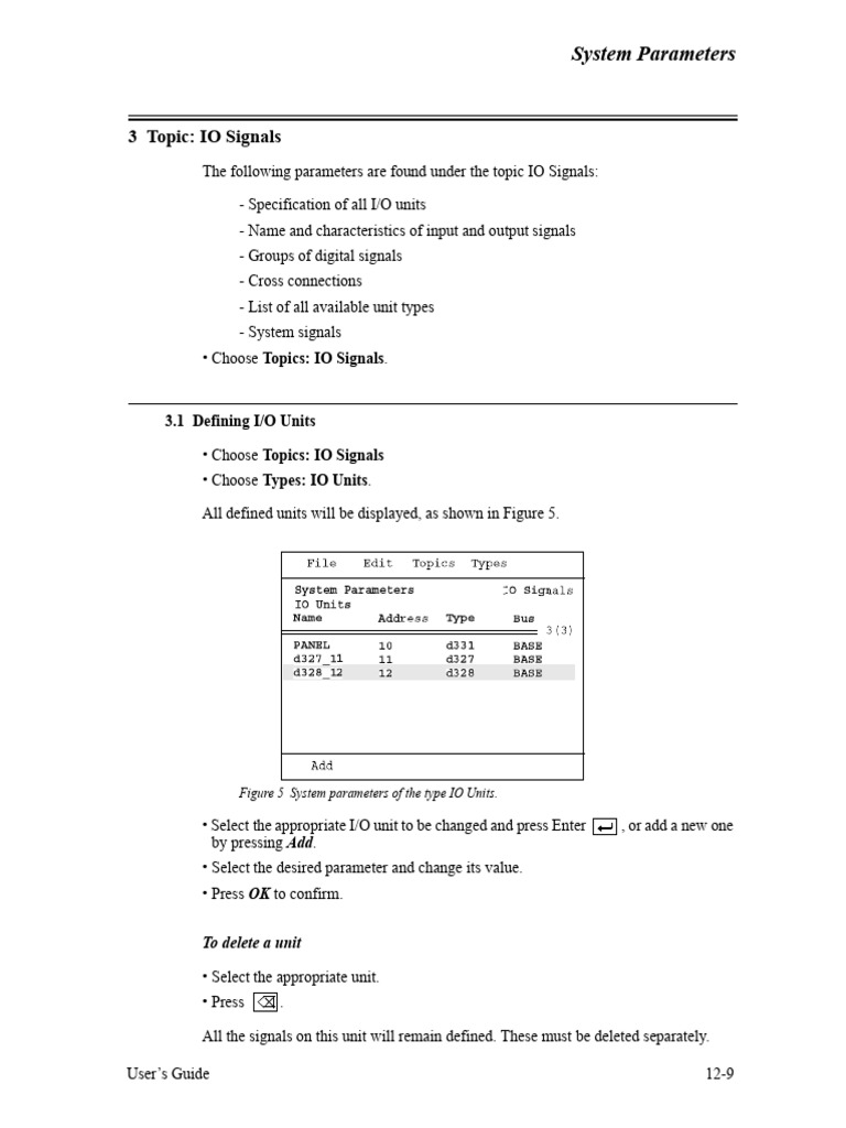 Topic IO Signals | PDF | Parameter (Computer Programming) | Input/Output