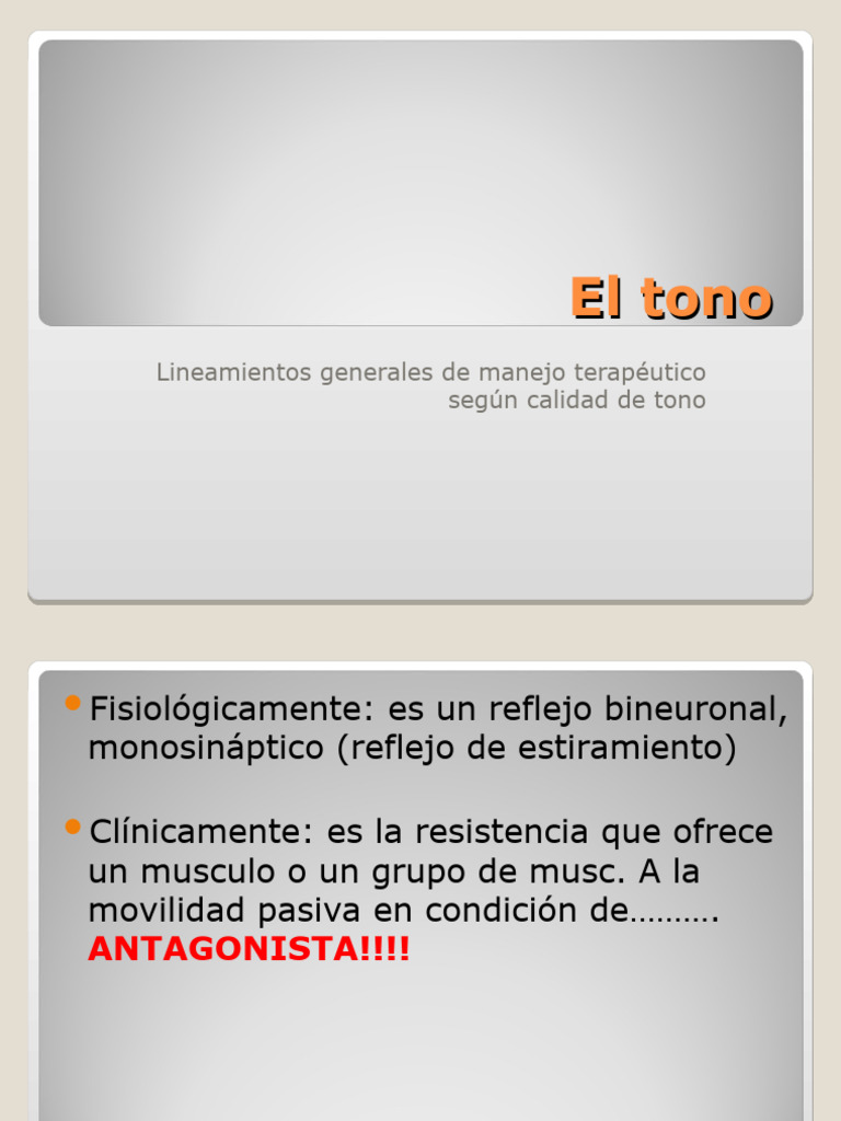 15-sep c El tono y los lineamientos generales de manejo terapeutico ...