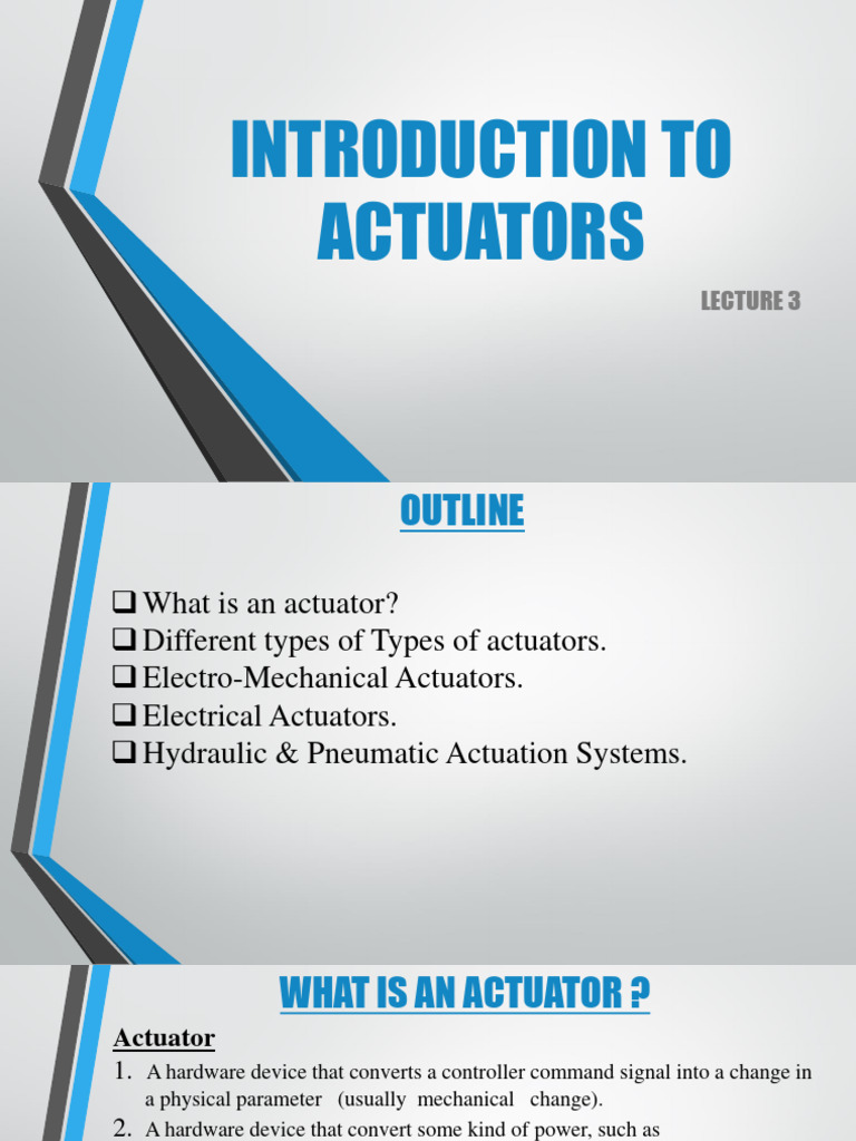 ACTUATORS | PDF | Actuator | Valve