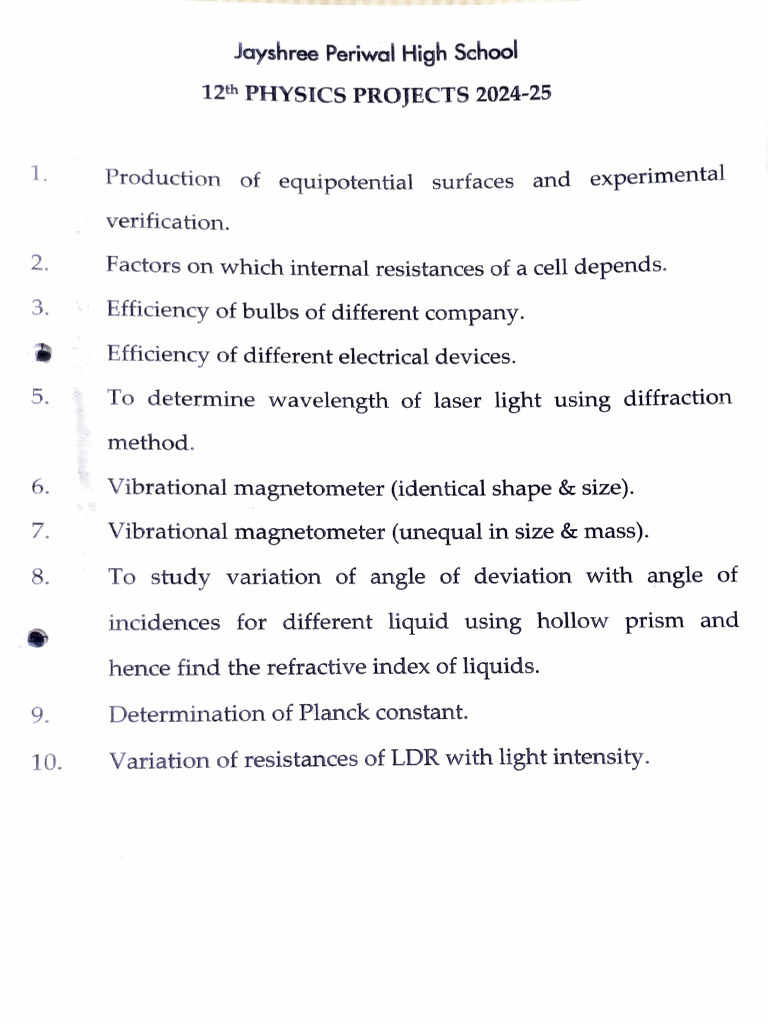 12th Physics Project | PDF | Electrodynamics | Physical Quantities