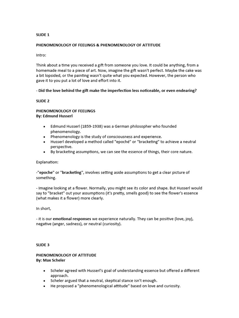 Slide 1 | PDF | Phenomenology (Philosophy) | Edmund Husserl