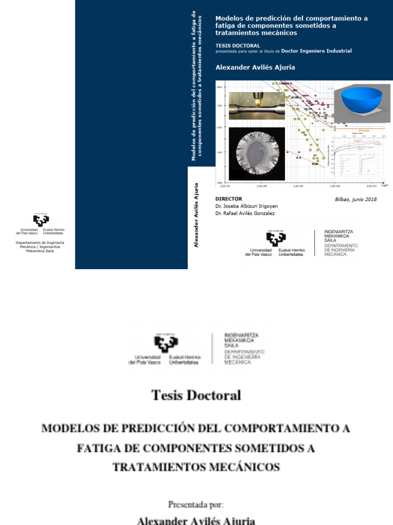 Tesis Aviles Ajuria Alexander | PDF | Fatiga (material) | Estrés (Mecánica)