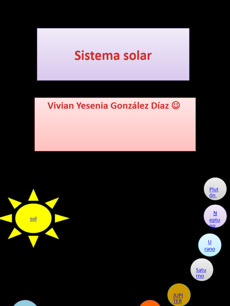 Vivian Yasenia González Díaz Sistema Solar No.2 | PDF | Planetas ...