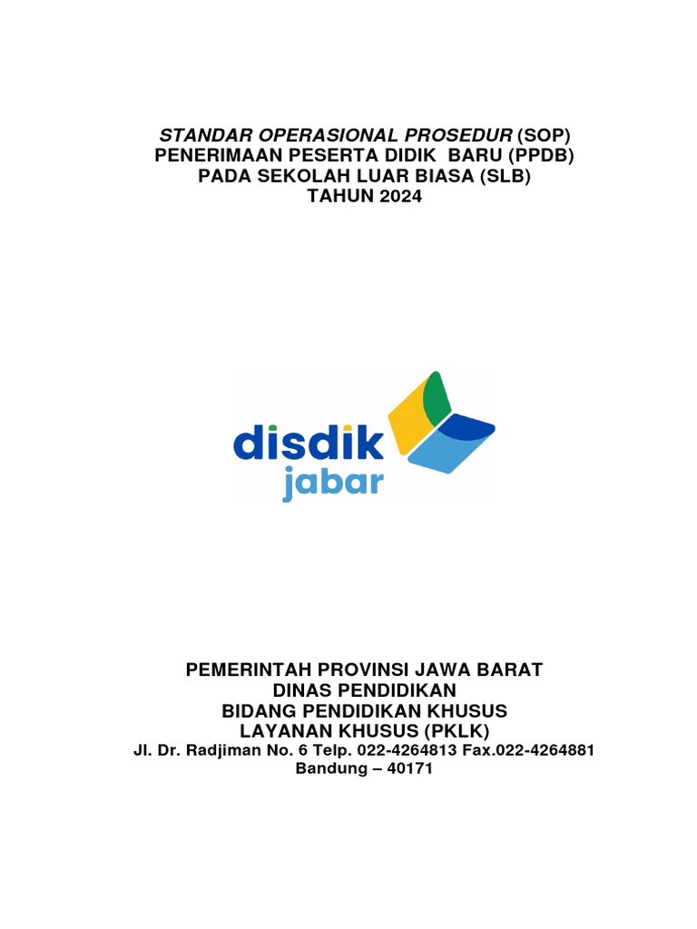 SOP PPDB SLB 2024 v2-1 | PDF