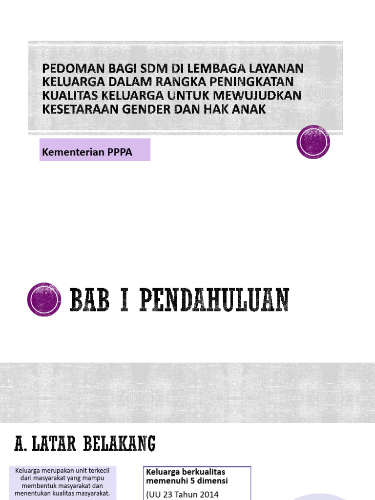 Paparan Pedoman SDM Keluarga | PDF