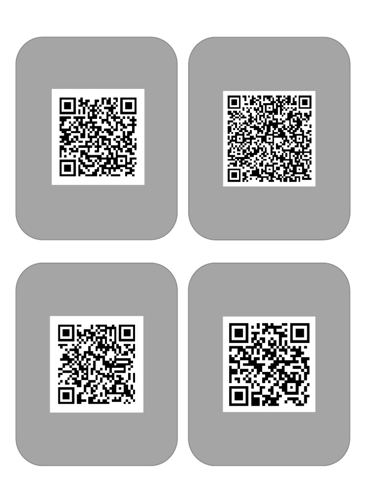 QR Code Cards | PDF
