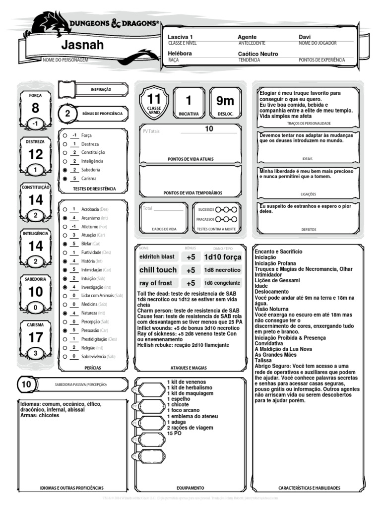 Ficha Jasnah Final | PDF