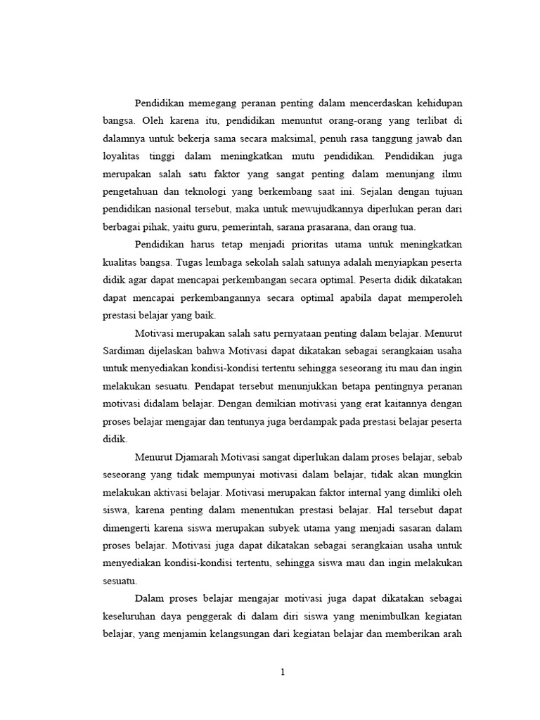 Pendidikan Memegang Peranan Penting 2 | PDF